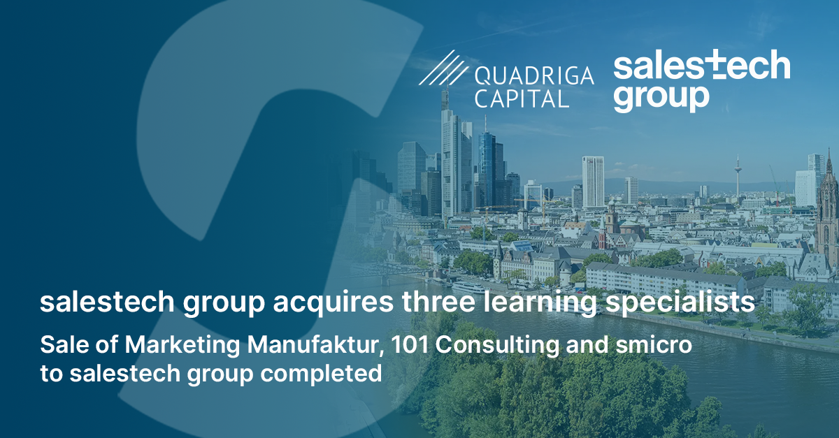 Sale of Marketing Manufaktur GmbH, 101 Consulting GmbH and smicro GmbH ...